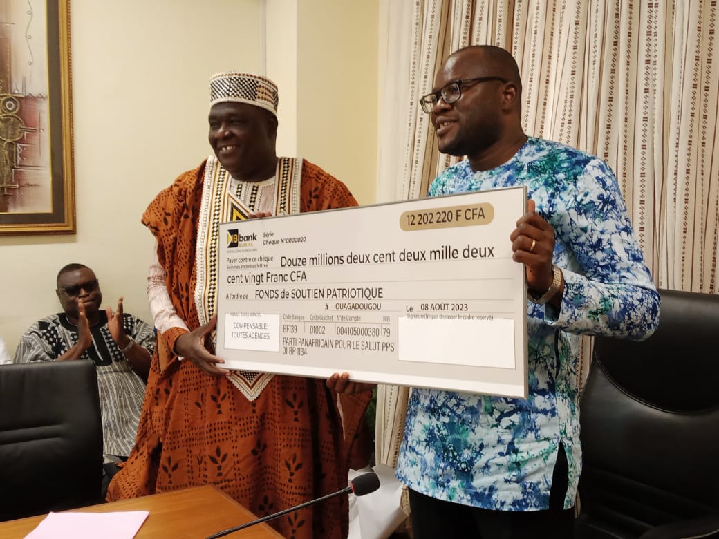 Burkina : plus de 12 millions de contribution du PPS pour l’effort de ...